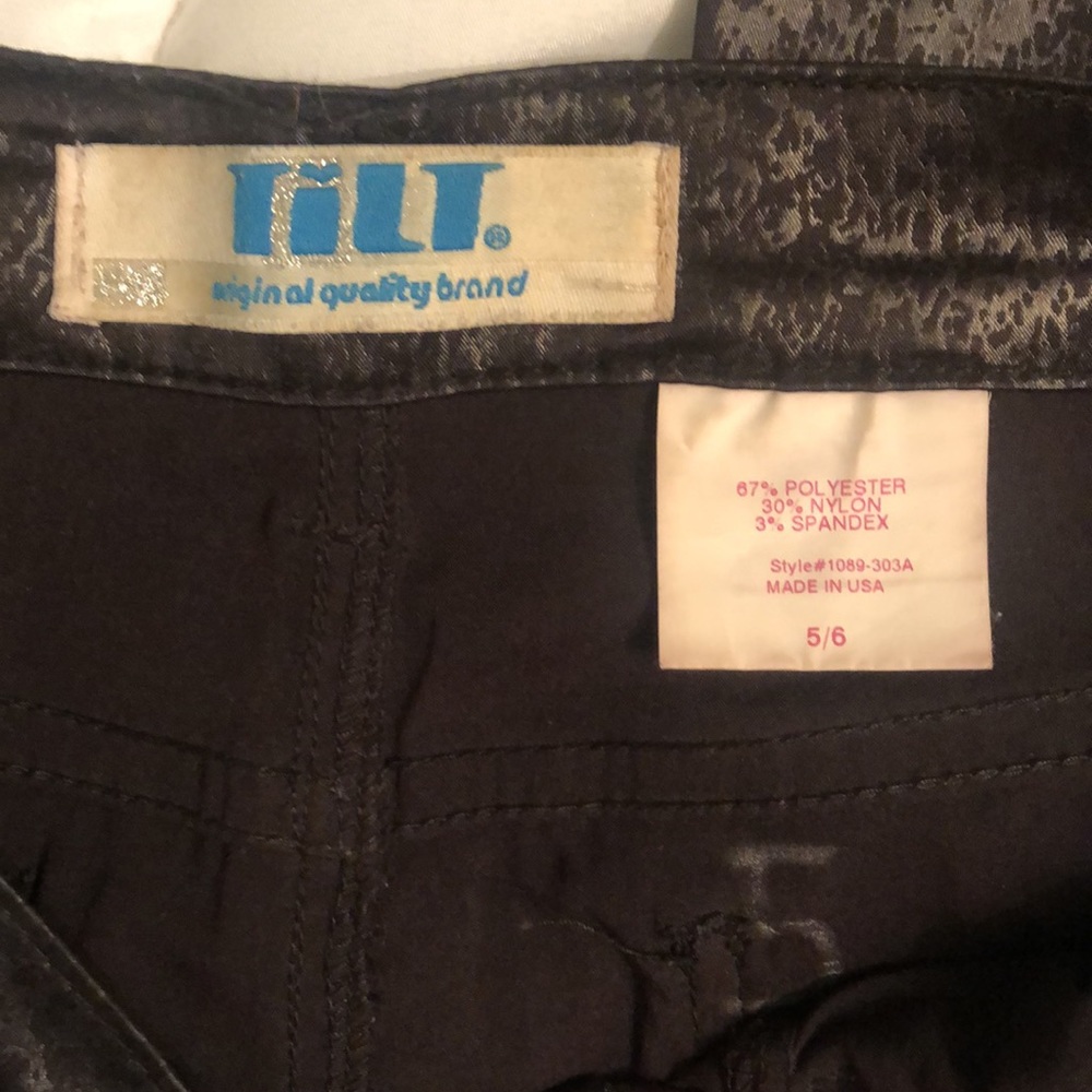 Tilt Vintage 90s Flare Snakeskin Pants - Gem